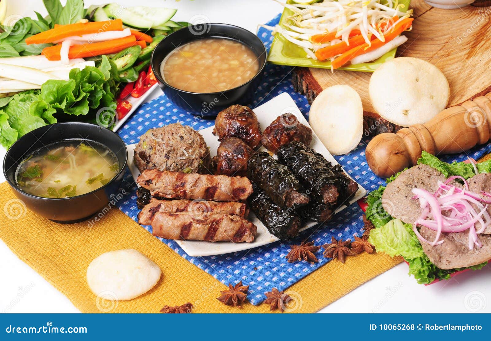 Vietnamese food stock photo. Image of bean, basil, spring - 10065268