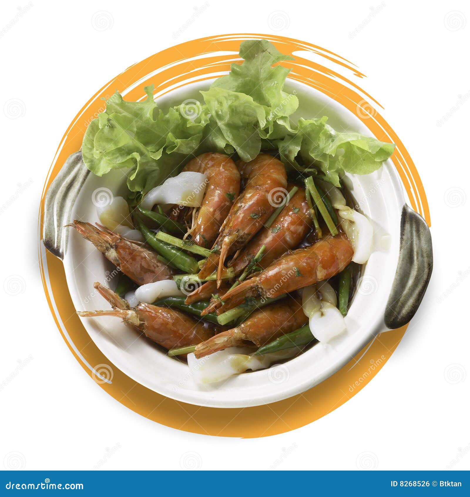 Vietnamese fried prawns stock vector. Illustration of frying - 8268526