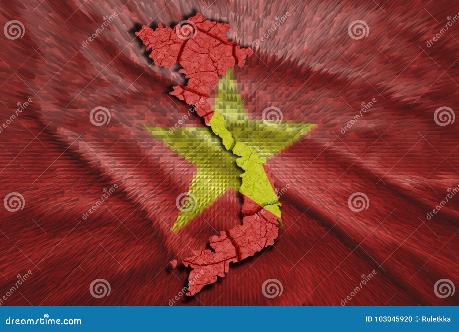 Vietnamese Map stock illustration. Illustration of middle - 103045920