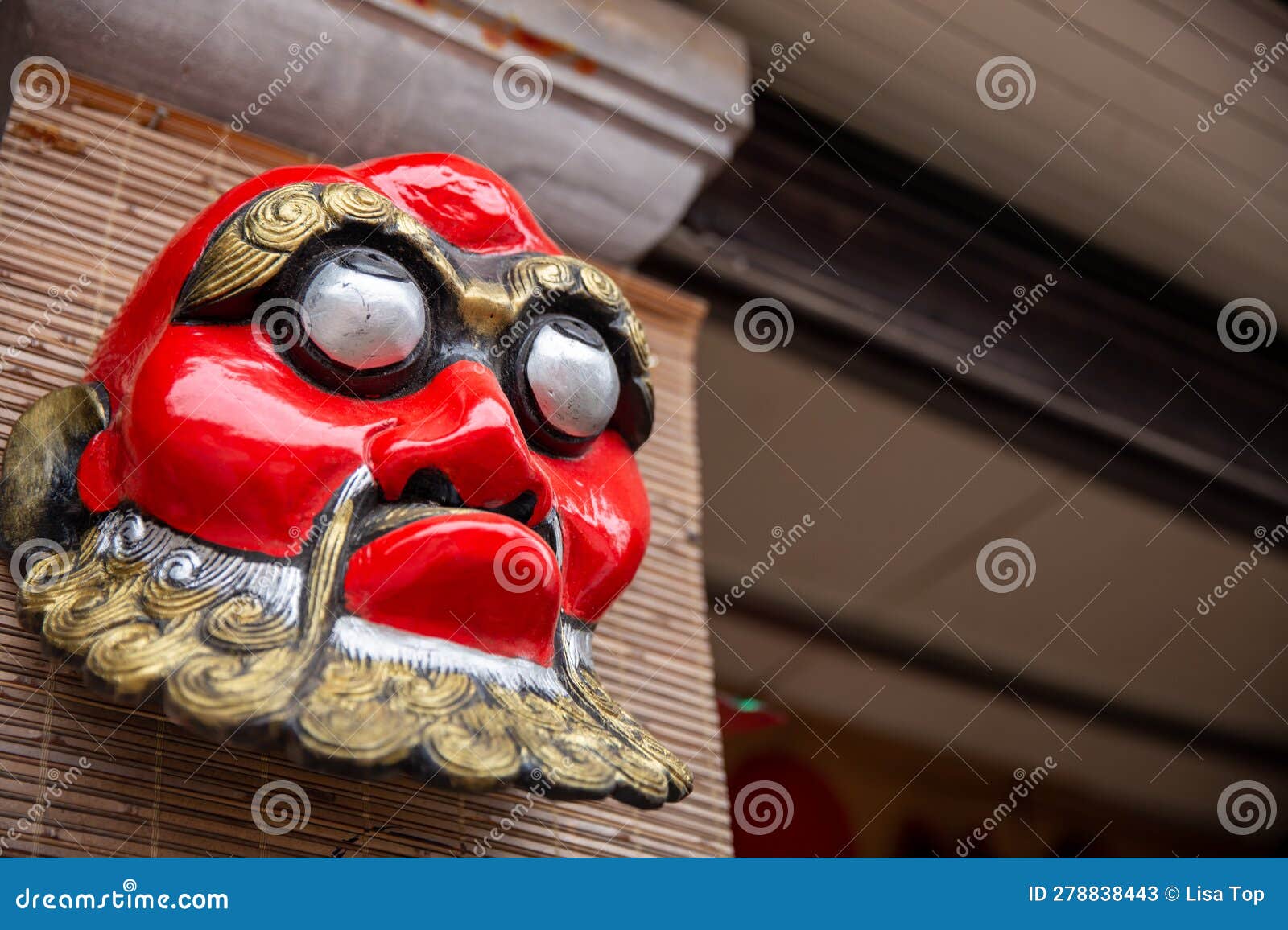 Vietnamese mask on display stock image. Image of asia - 278838443
