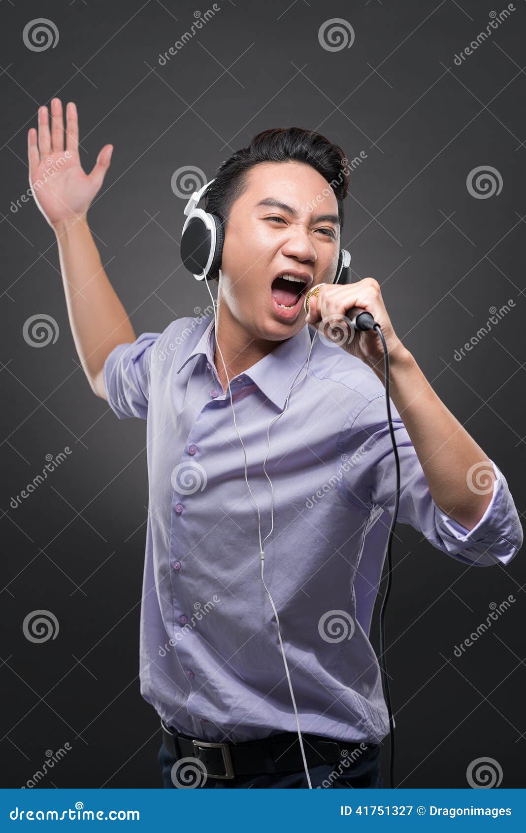Vietnamese musician stock image. Image of mike, casual - 41751327