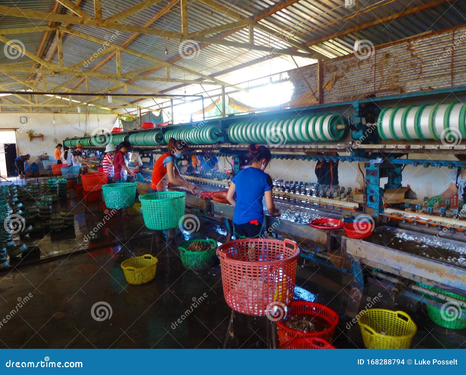 Vietnamese process workers editorial stock image. Image of factory ...