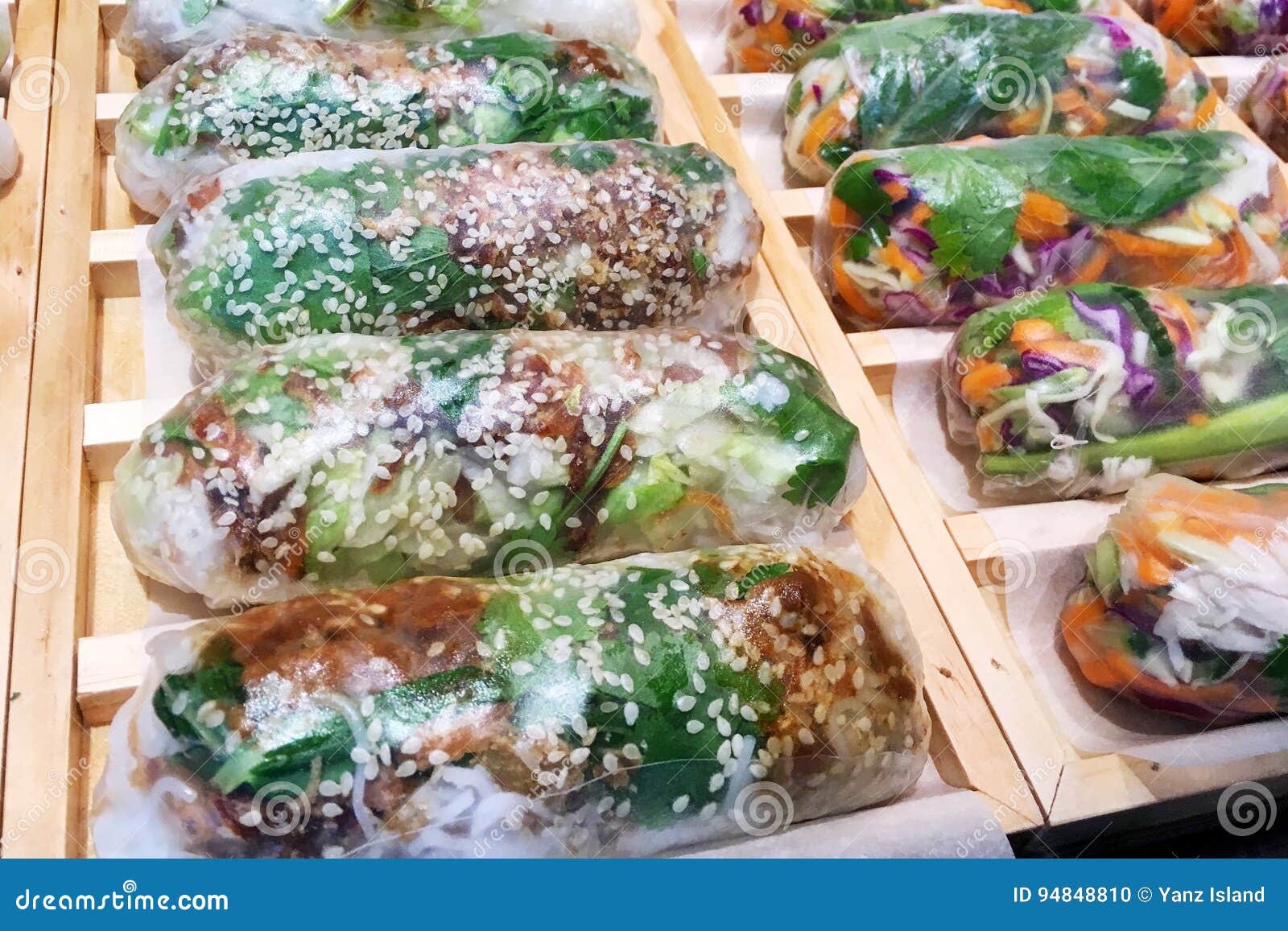 Vietnamese rice roll stock photo. Image of roll, rice - 94848810