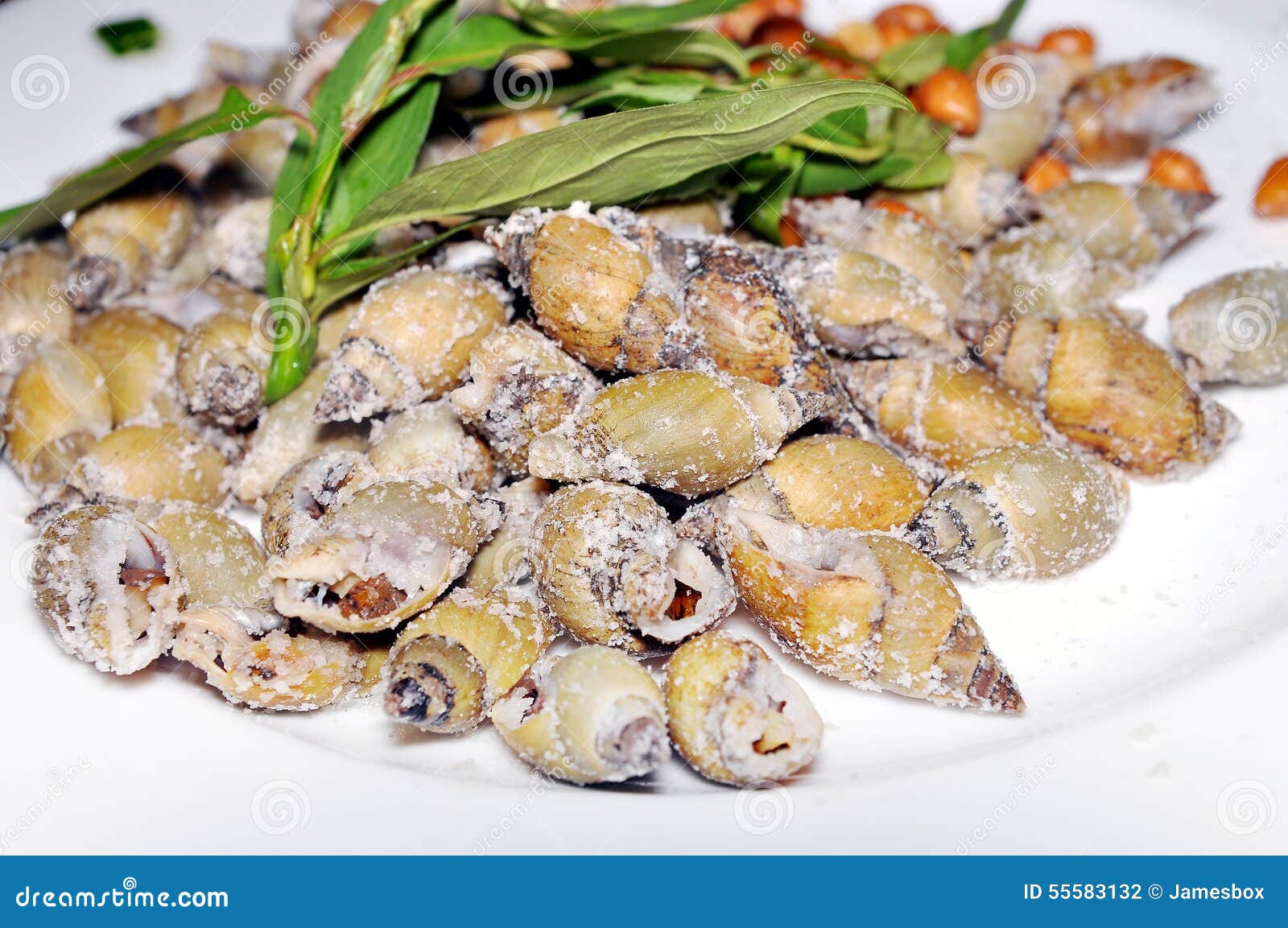 Vietnamese Salted Fried Shells Stock Photo - Image of fisherman, cook ...