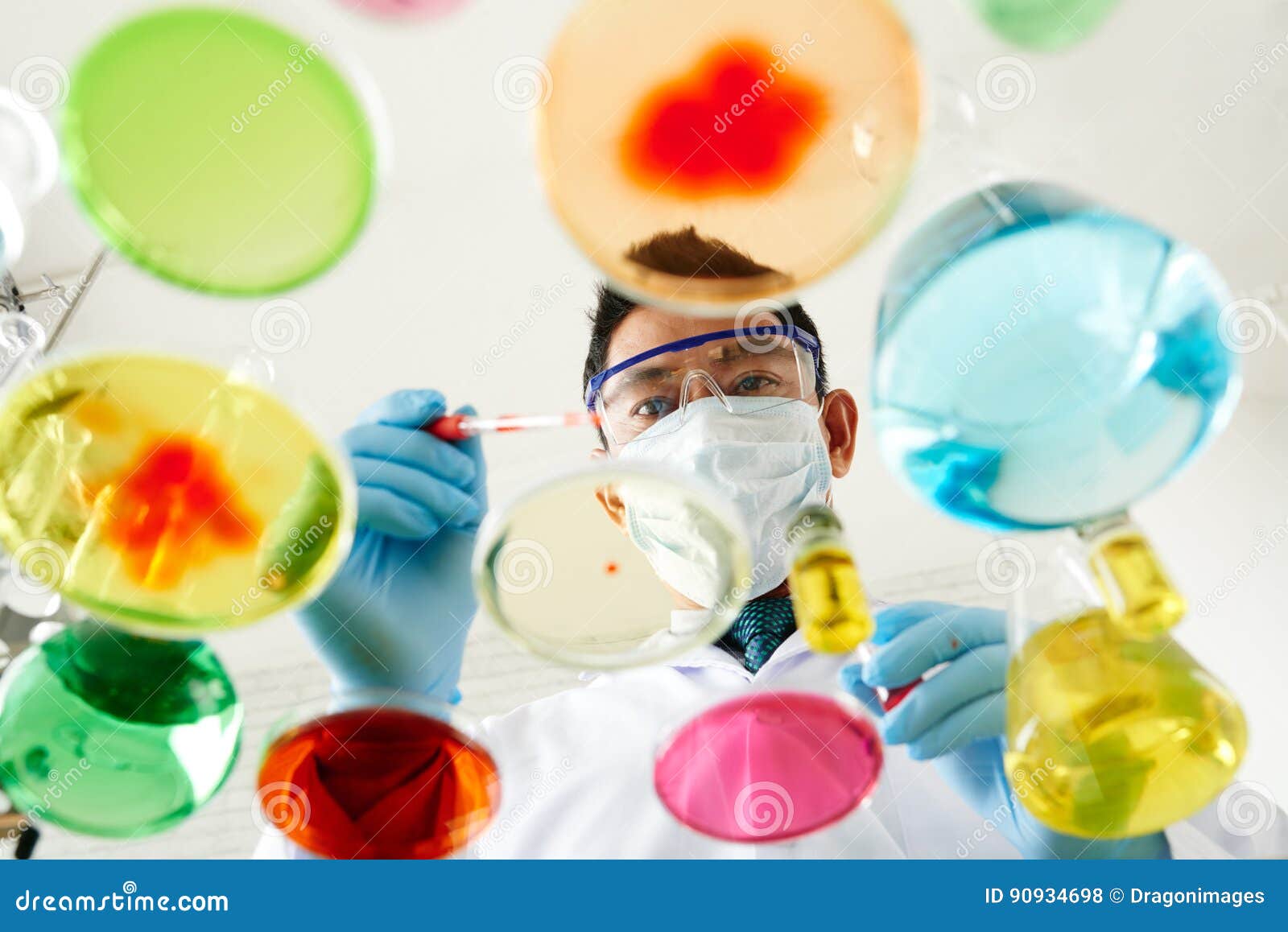 Growing microbial culture stock photo. Image of professional - 90934698