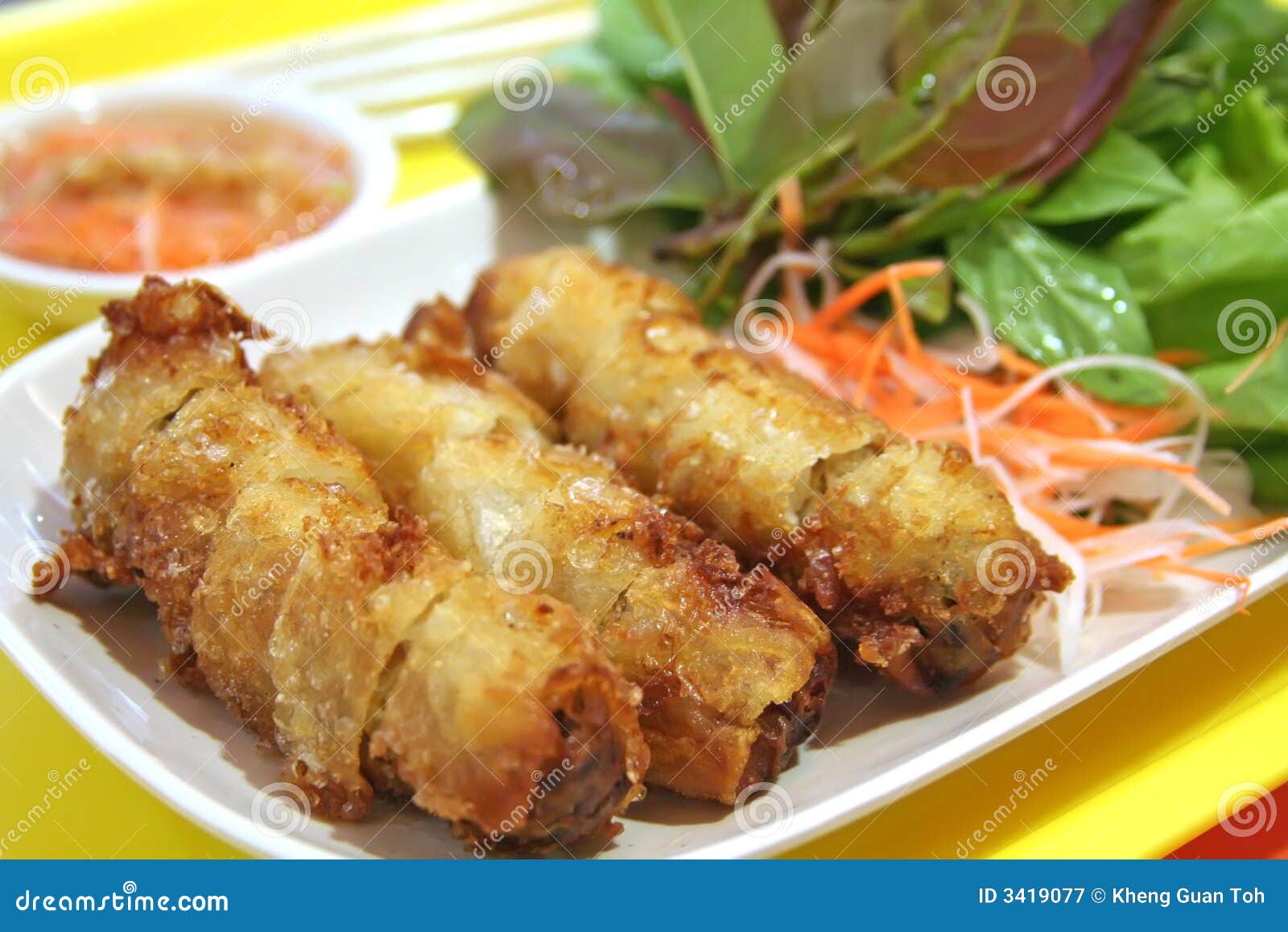 Cha Gio Or Vietnamese Spring Roll On A White Background Royalty-Free ...