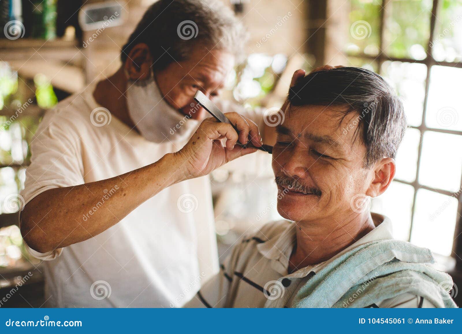 Vietnamese Street Barber Shave Editorial Photo Image Of Fashion Mark