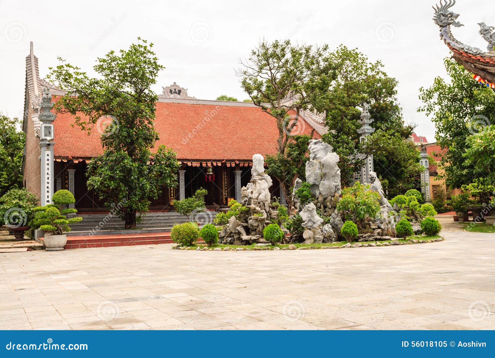 Vietnamese temple stock image. Image of buddhism, east - 56018105