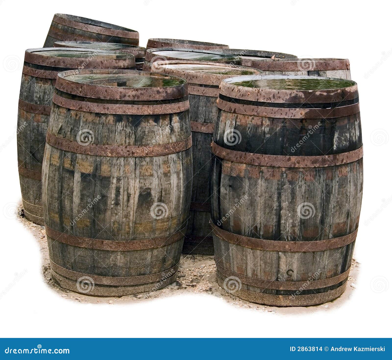 Vieux baril photo stock. Image du bière, blanc, barillet - 2863814
