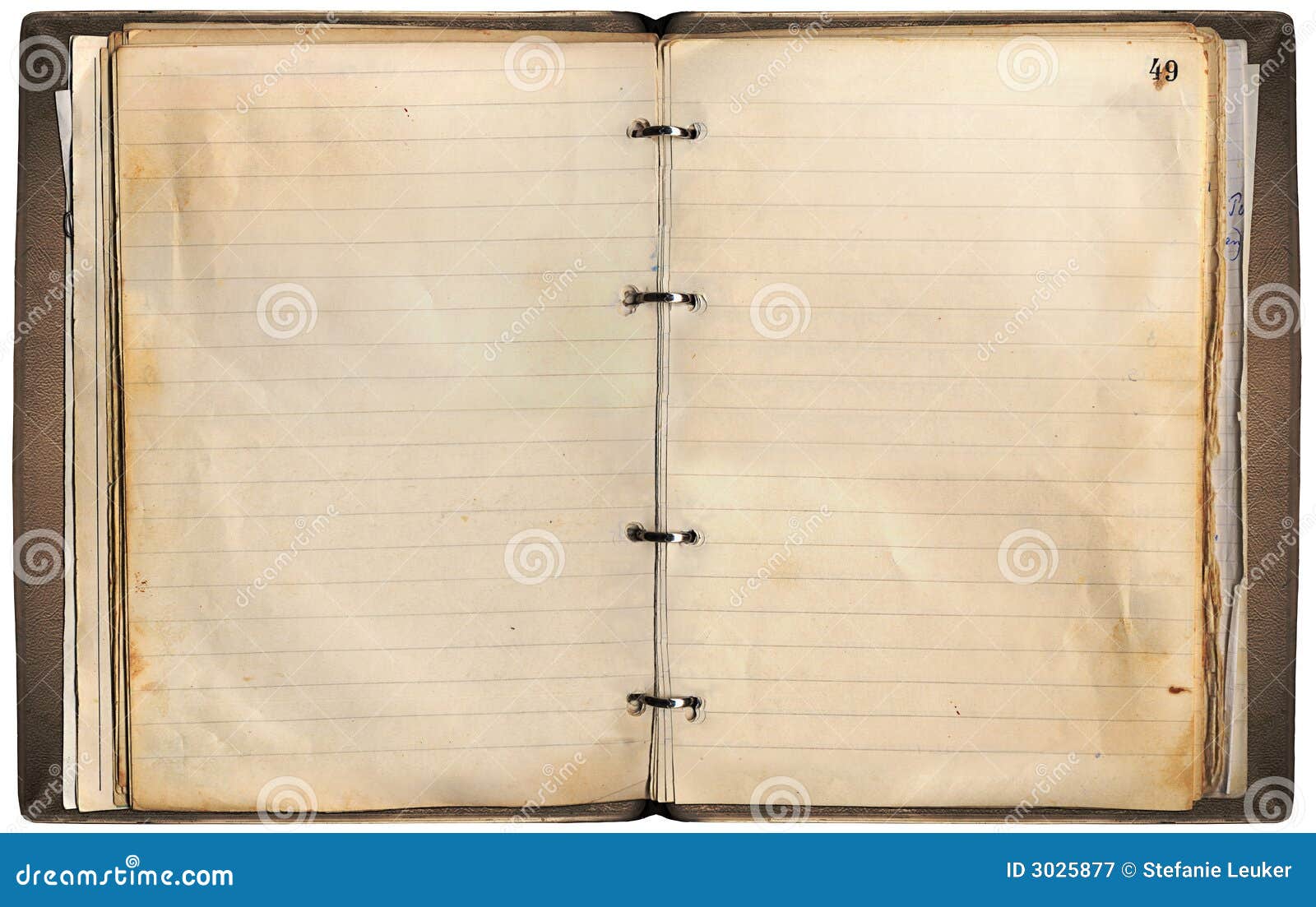 Vieux cahier image stock. Image du grunge, note, plat - 3025877
