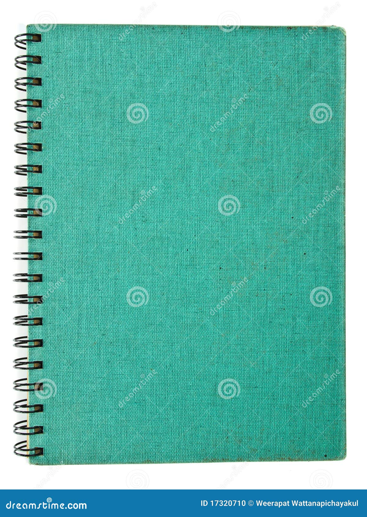 Vieux cahier vert photo stock. Image du affaires, vieux - 17320710