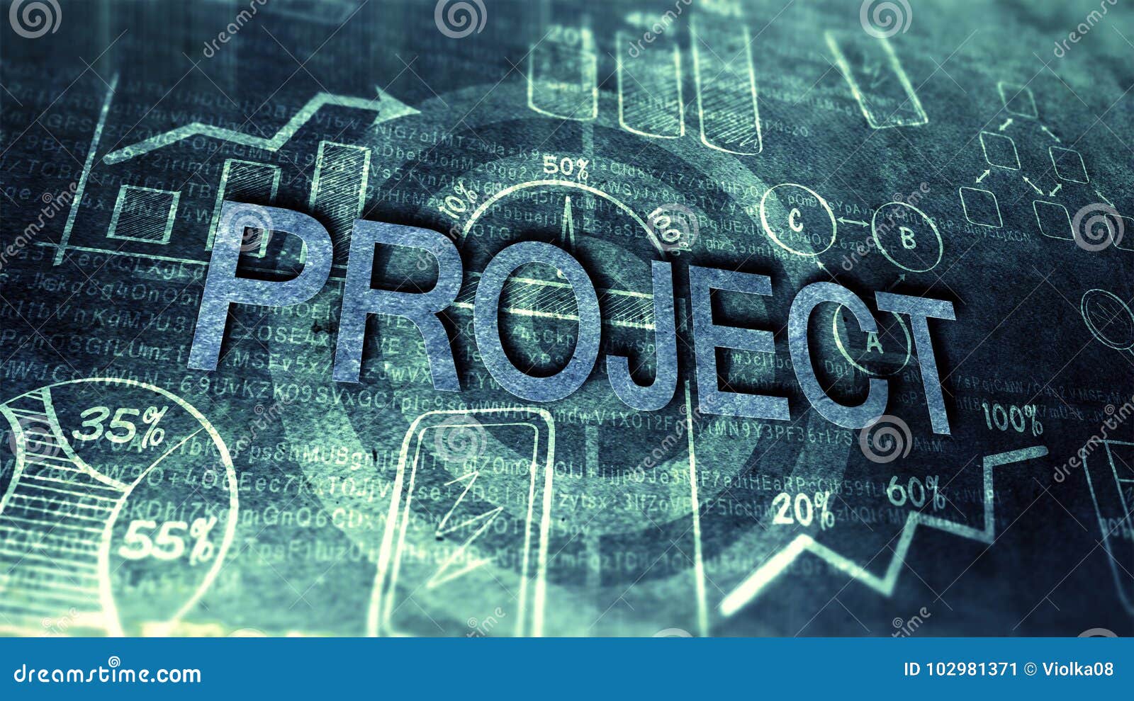 Vieux dessin de projet illustration stock. Illustration du organisation ...