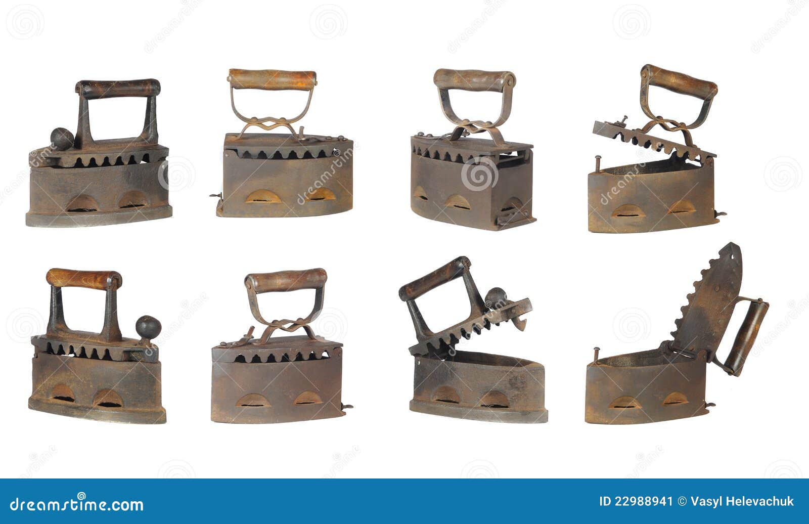 Vieux fer, image stock. Image du métal, chauffer, ouverture - 22988941