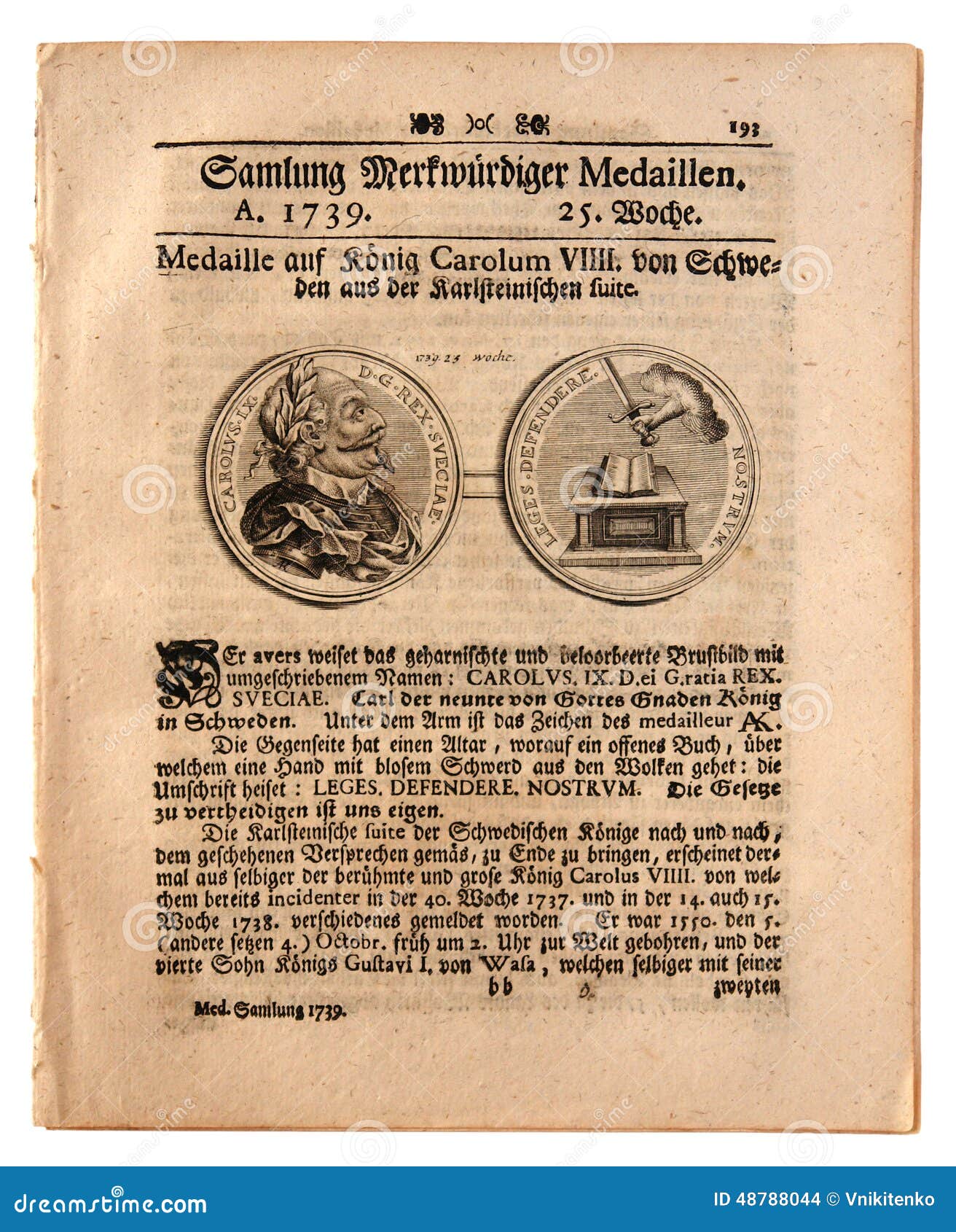 Vieux Journal Allemand En Date De 1739 Image stock éditorial - Image du ...