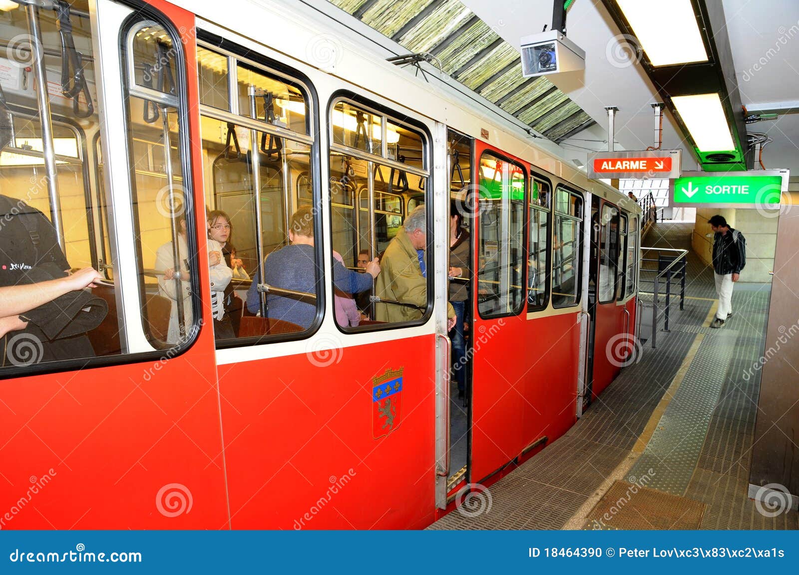 Vieux Lyon Fourviere Funiculaire, Lower Station. Editorial Image ...