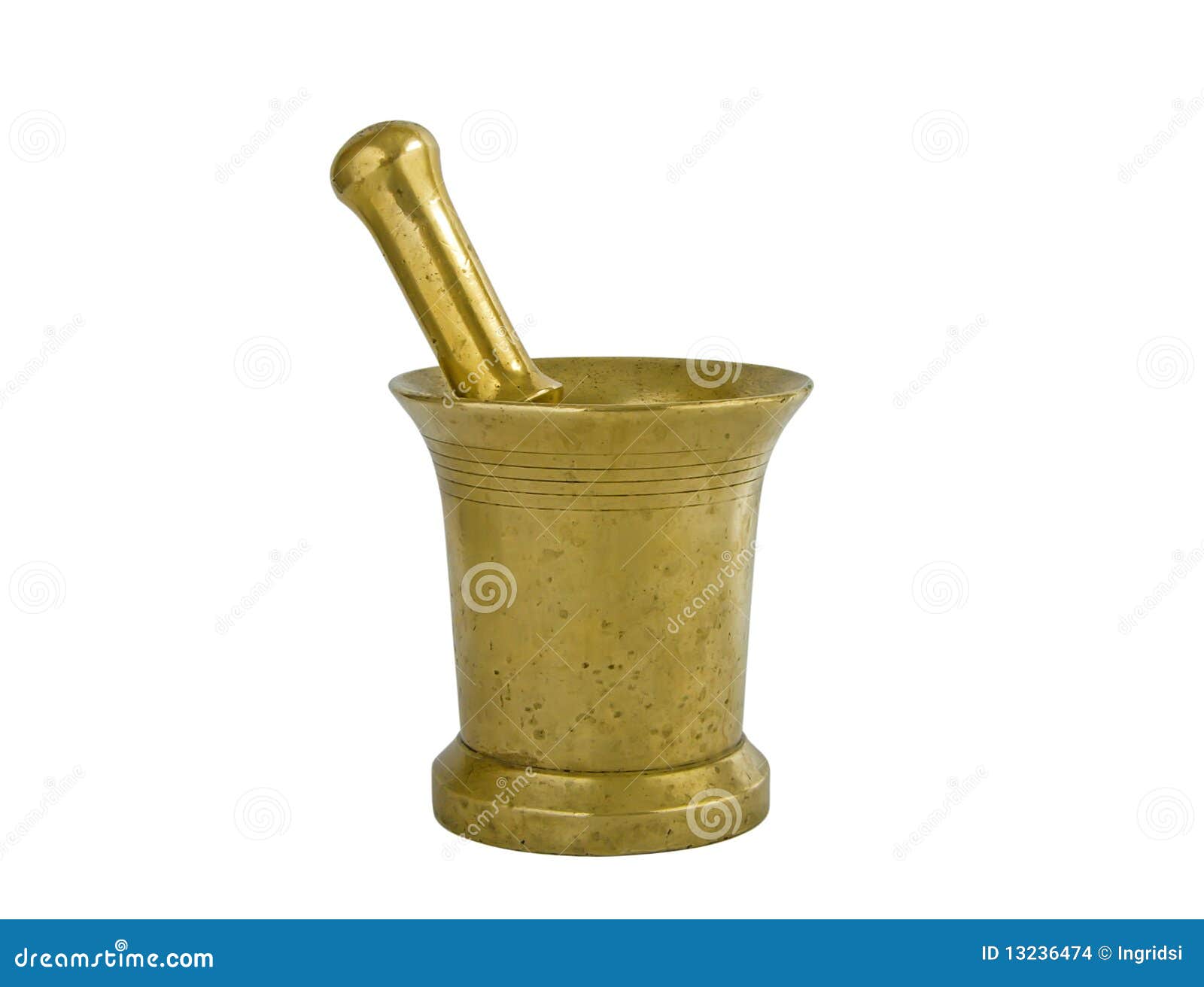 Vieux Mortier Antique Sur Un Blanc Photo stock - Image du monnayage ...