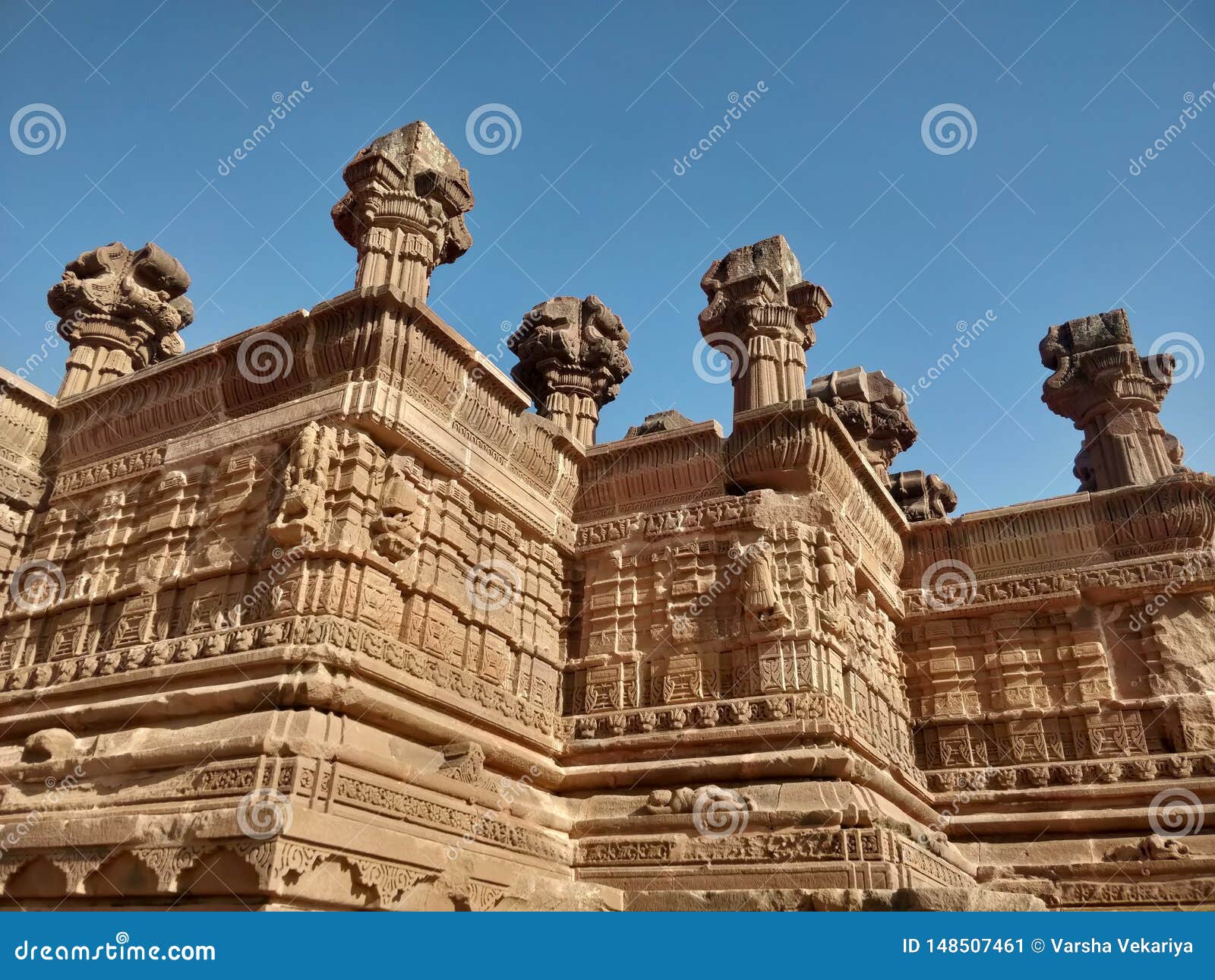 Vieux Pilier D'architecture Dans Bhuj, Goudjerate Image stock - Image ...