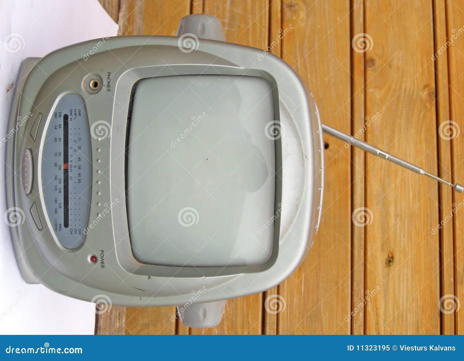 Vieux poste TV image stock. Image du affichage, portatif - 11323195