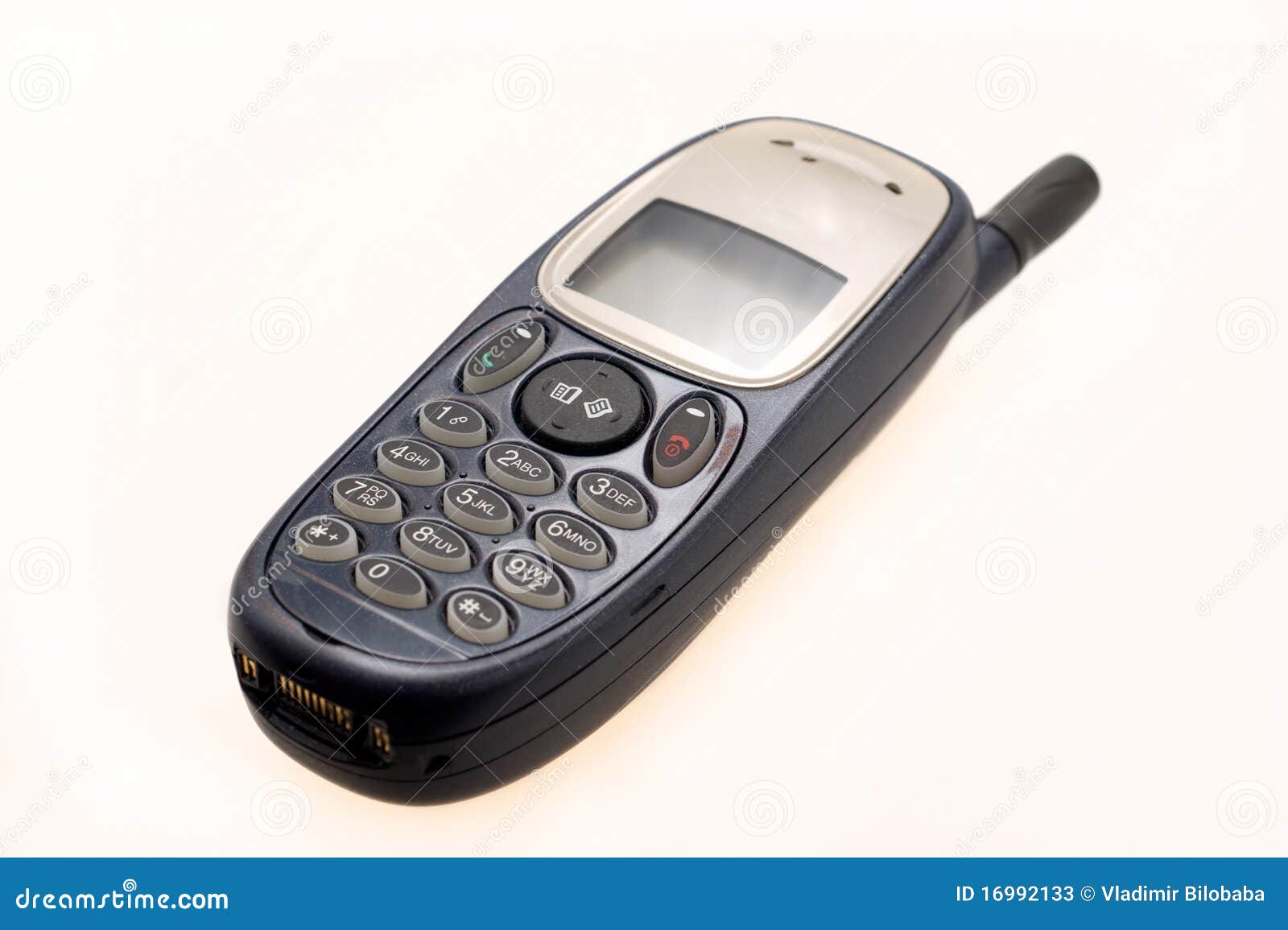 Vieux telephon mobile image stock. Image du blanc, boutons - 16992133