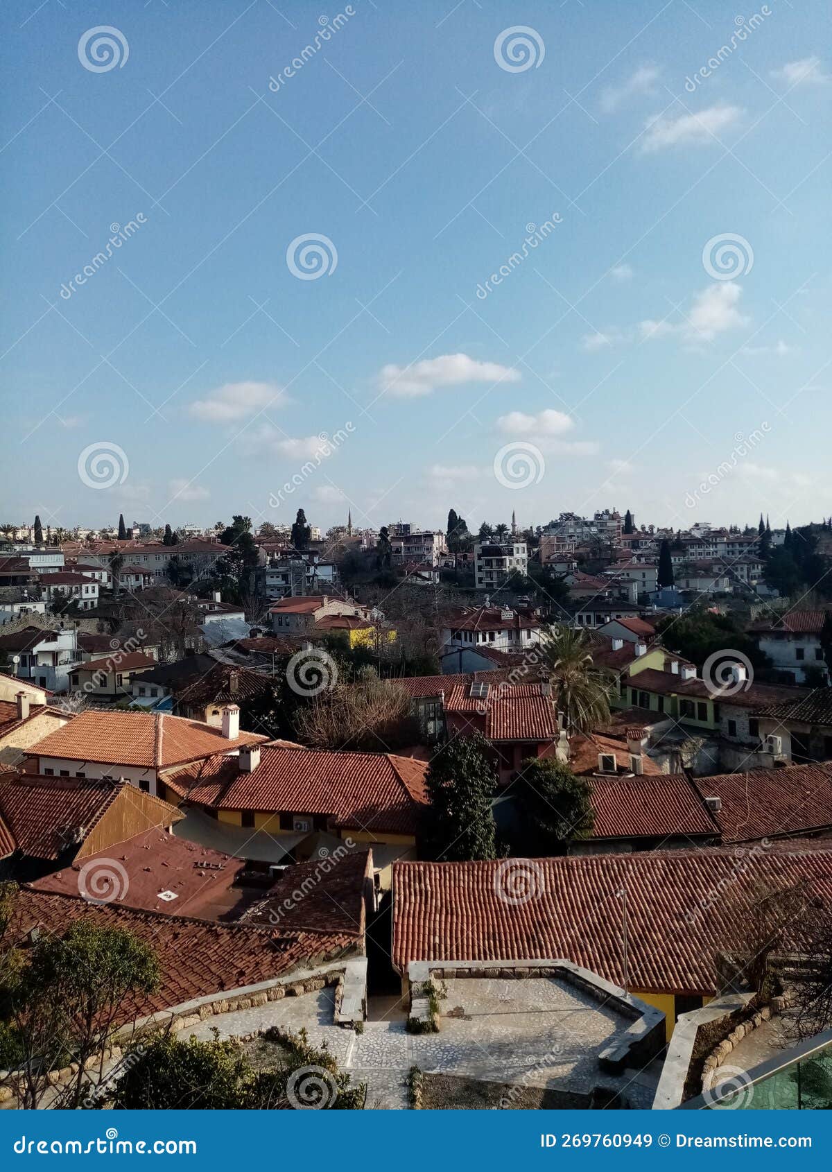 Viev of Old Town in Antalya Turkey Stock Image - Image of neighbourhood ...