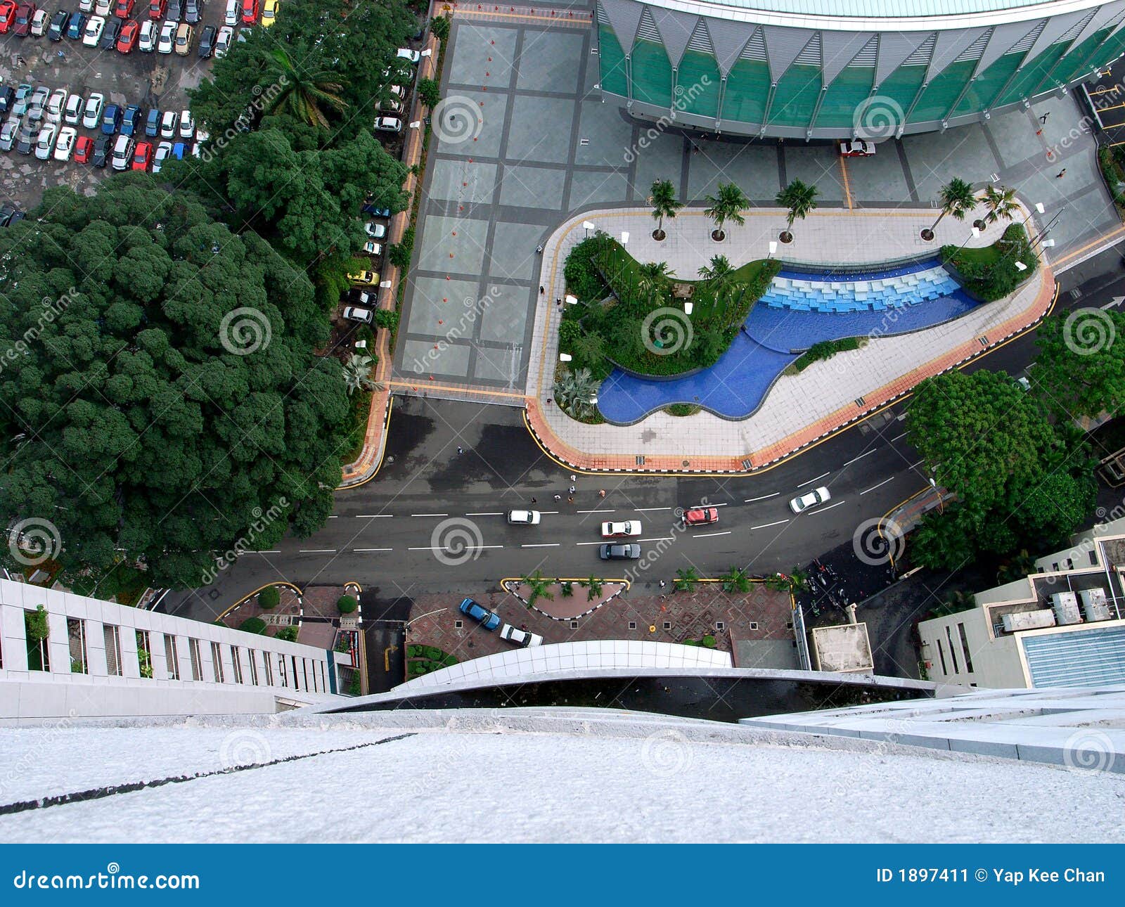 A view from above stock image. Image of architecture, skyline - 1897411