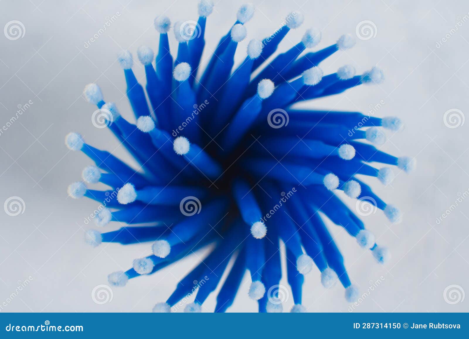 View from Above of Bunch of Professional Microbrushes, Using for ...