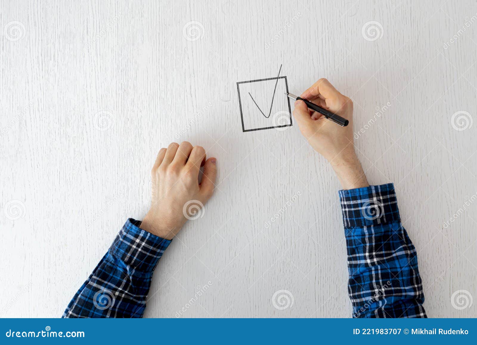 A View from Above Fill the Checkbox on the the Table Surface, Make ...