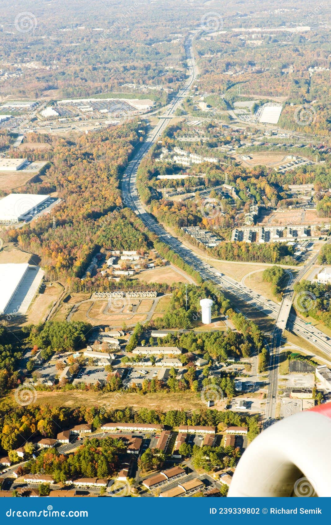 View from Above, Georgia, USA Stock Photo - Image of roads, outside ...