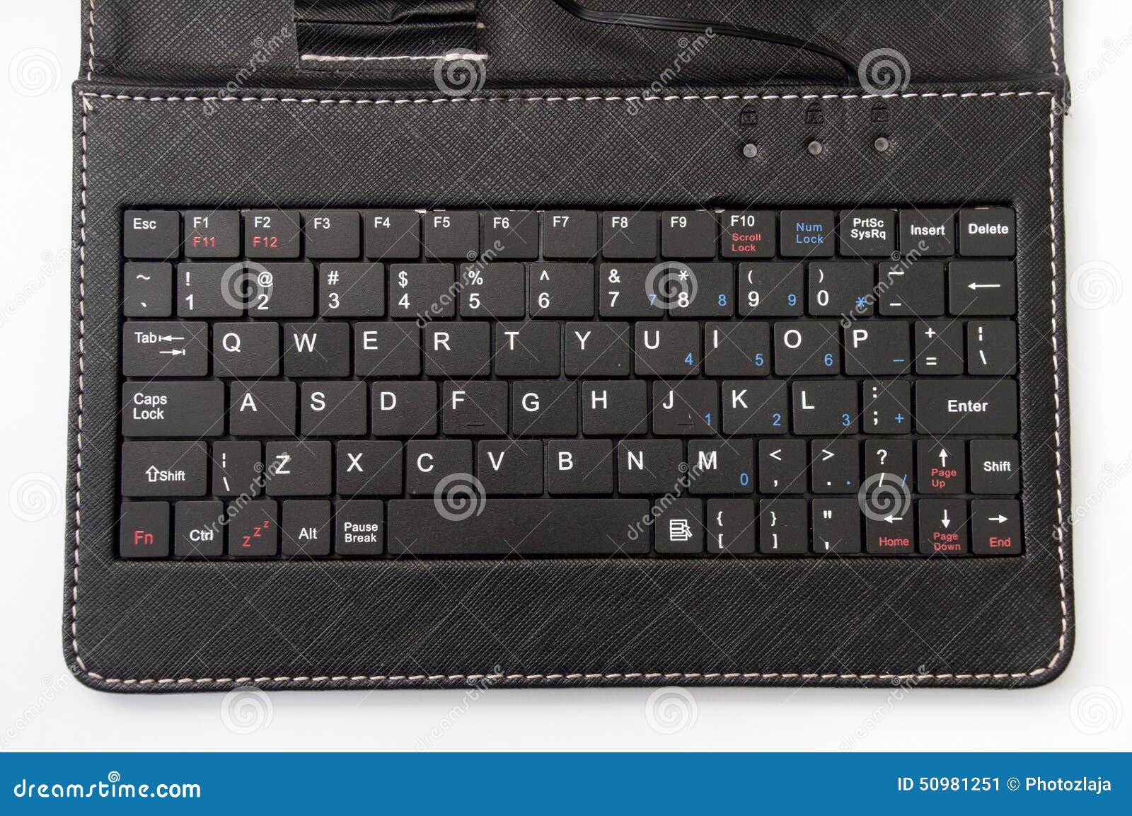 View from Above on the Keyboard for Android Stock Image - Image of ...