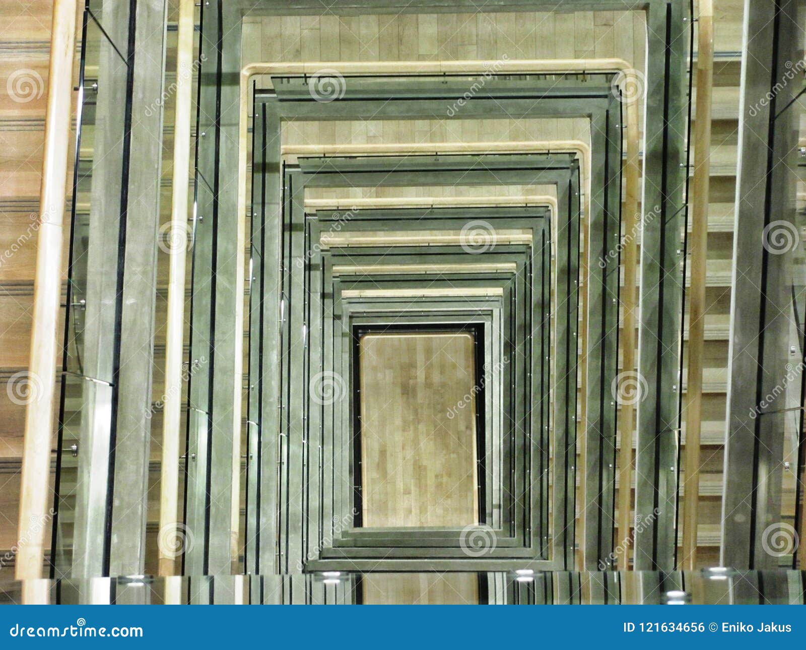 View from Above in the Library in Riga Stock Photo - Image of abstract ...