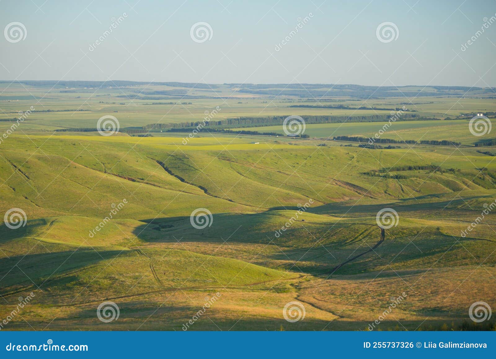 View from above stock photo. Image of meadow, scenic - 255737326