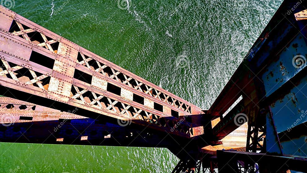 Structure of the Quebec Bridge Stock Illustration - Illustration of ...