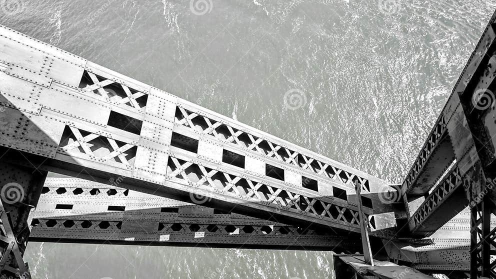 Structure of the Quebec Bridge Stock Illustration - Illustration of ...