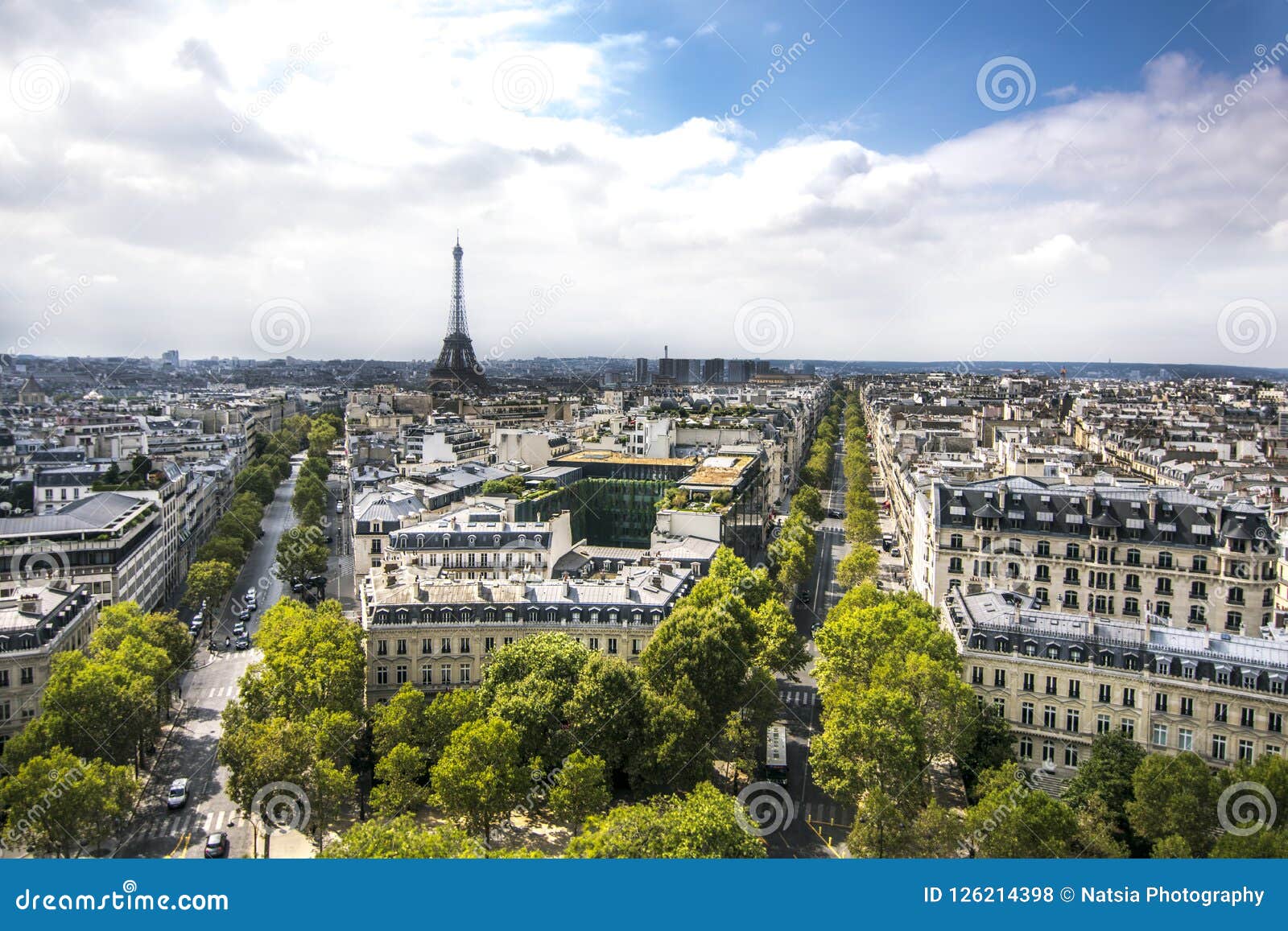 Panoramic of Paris with Eiffel Tower Stock Photo - Image of french ... Panoramic of Paris with Eiffel Tower Stock Photo - Image of french ...