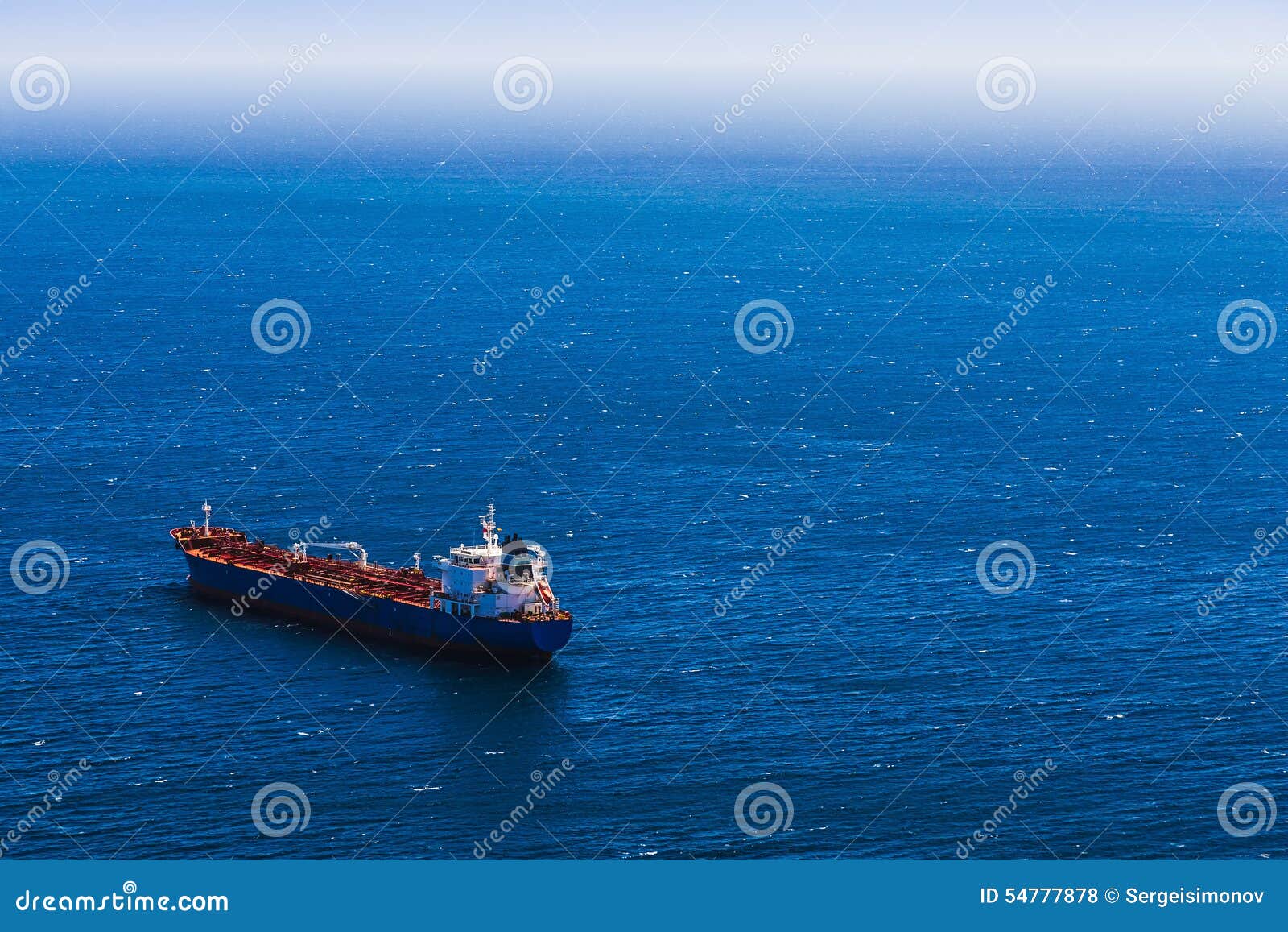 View from Above To Cargo Ship Stock Photo - Image of open, commerce ...