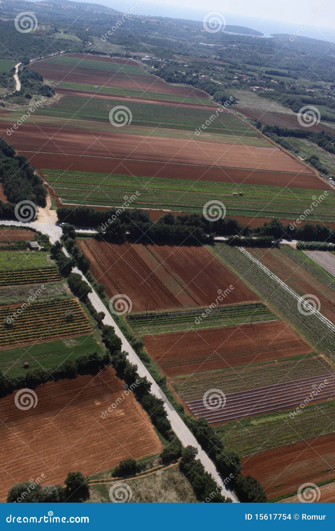 View from Above To the Land Stock Photo - Image of tree, landscape ...