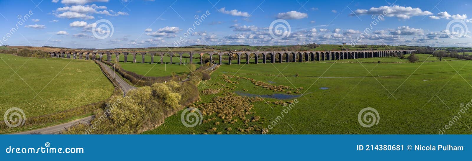 A View Above the Welland Valley with the Backdrop of the Welland Valley ...