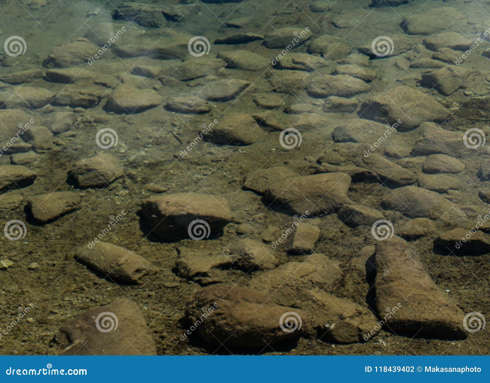 Abstract Background of Rocks Underwater in a Calm Mountain Lake Stock ...