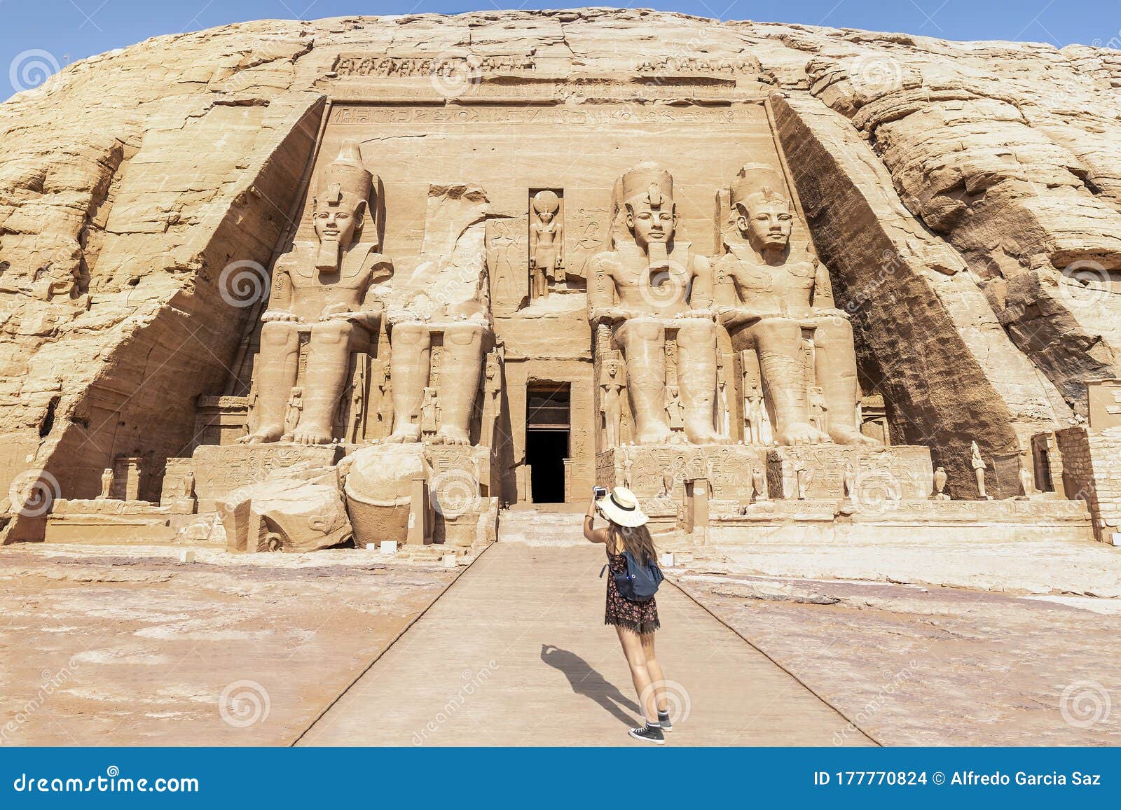 Abu Simbel, the Great Temple of Ramesses II, Egypt Editorial Stock ...