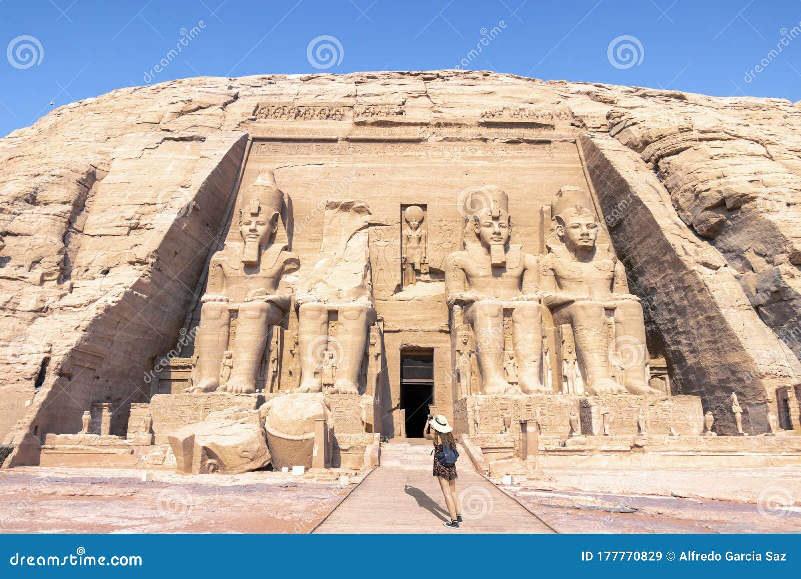 Abu Simbel, the Great Temple of Ramesses II, Egypt Editorial Stock ...