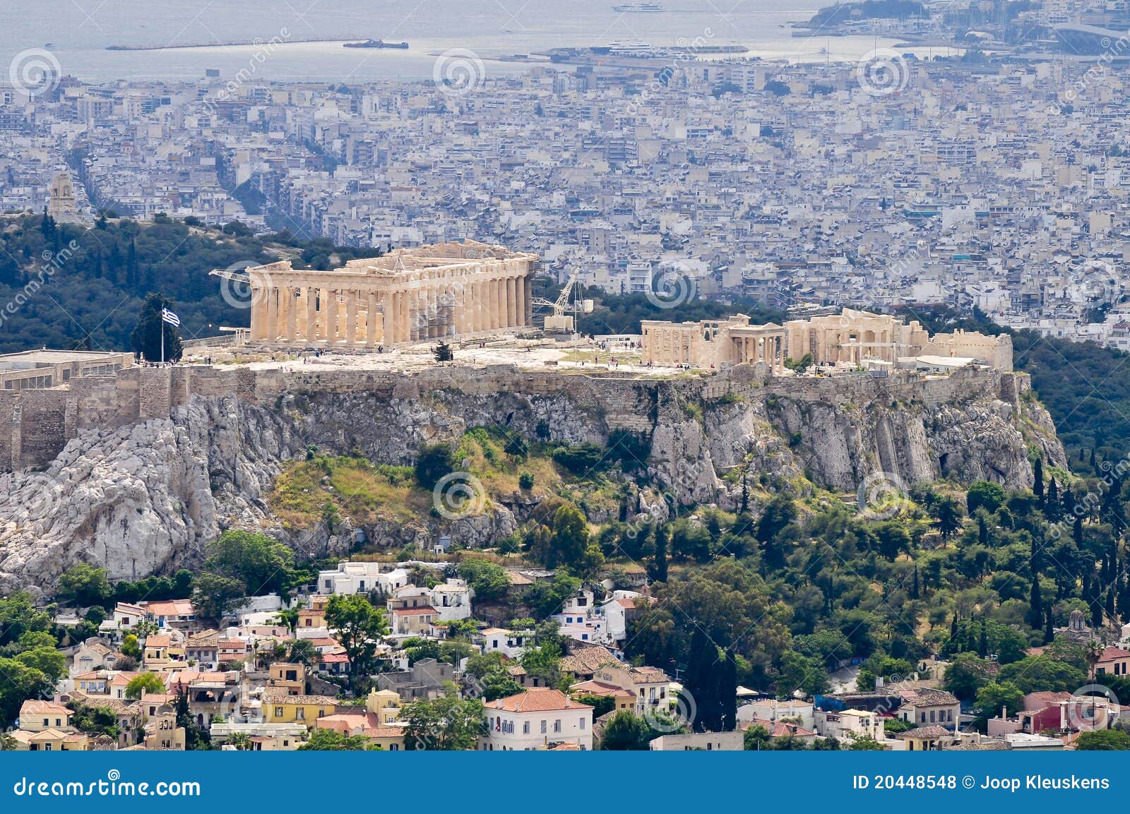View on the acropolis stock photo. Image of monument - 20448548