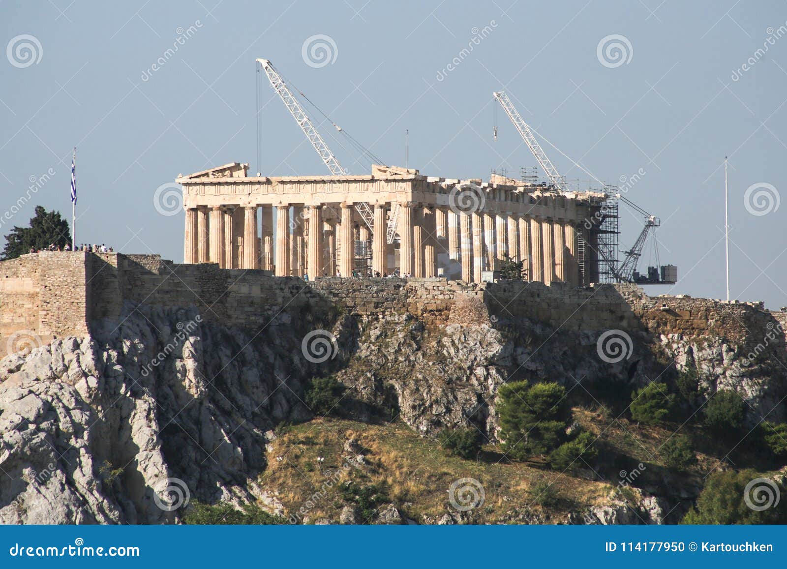 View on the Acropolis stock photo. Image of culture - 114177950