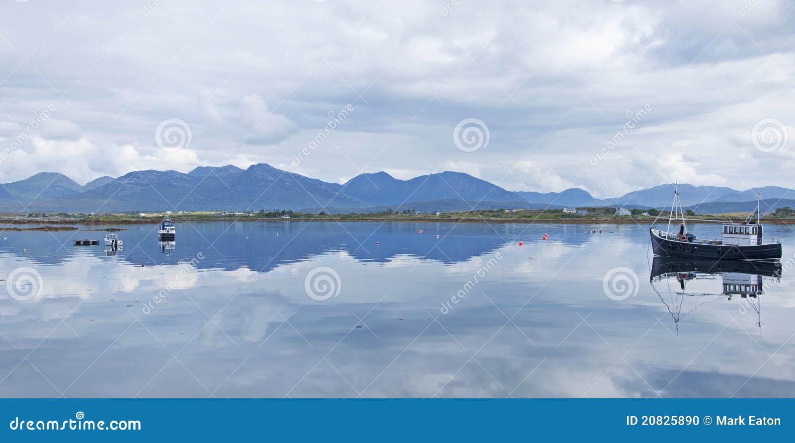 View Across the Bay at Roundstone, Ireland Stock Photo - Image of ...