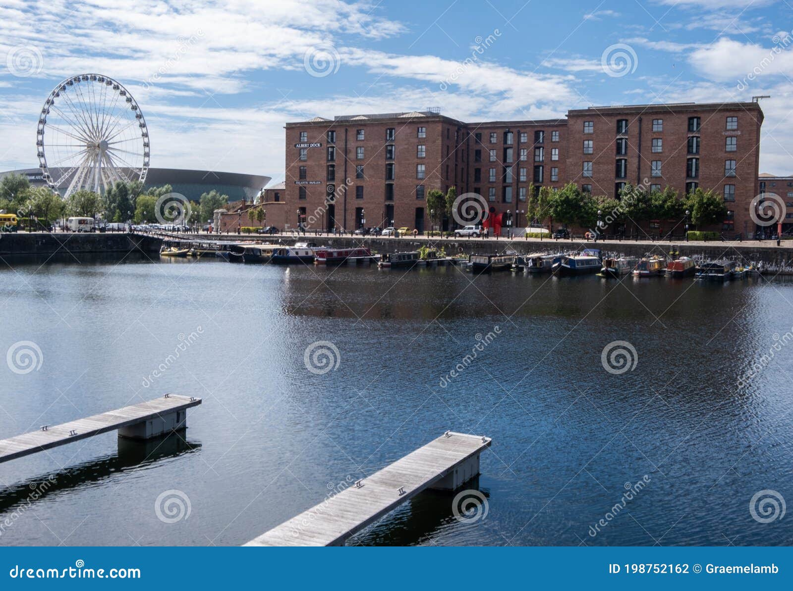 View Across Salthouse Dock in the Albert Dock Complex Liverpool July ...
