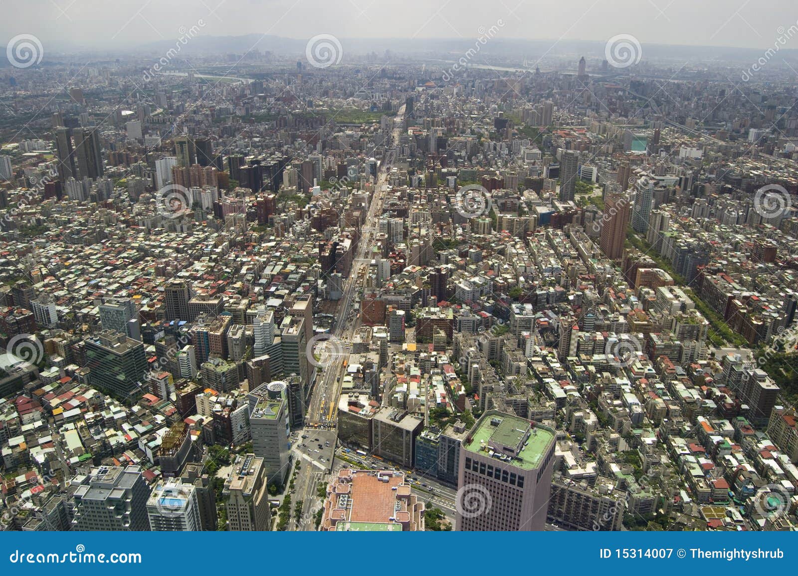 The View Across Taipei, Captial of Taiwan Stock Image - Image of ...