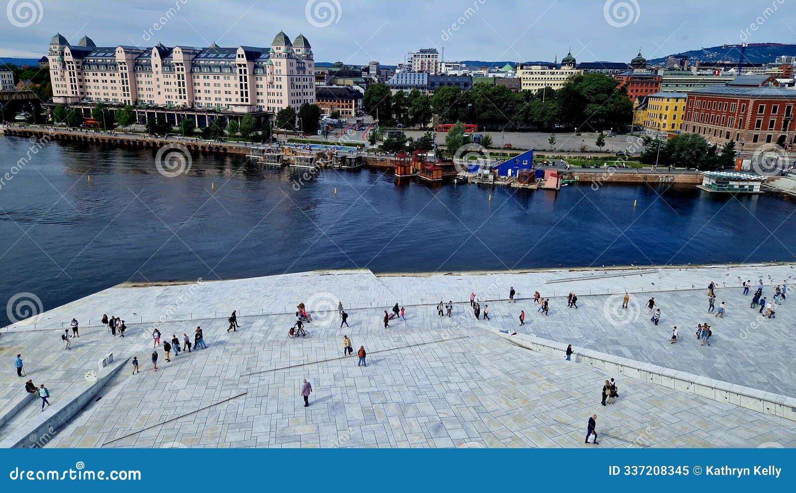 View Across the Water from Oslo Opera House Editorial Image - Image of ...