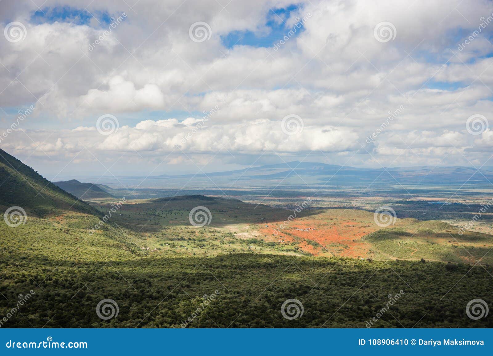 View of African Rift Valley in Kenya Stock Photo - Image of kenyan ...