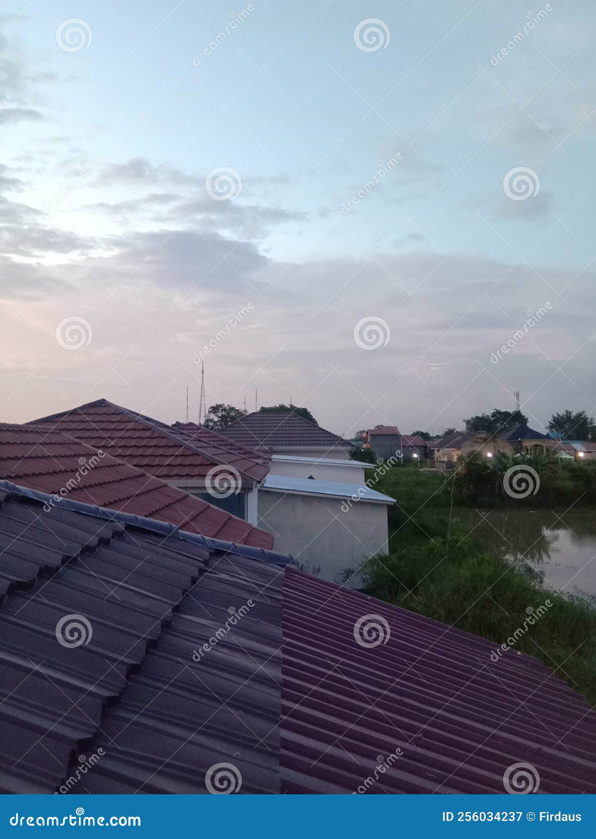 The View in the Afternoon at Sunset is so Beautiful Stock Image - Image ...
