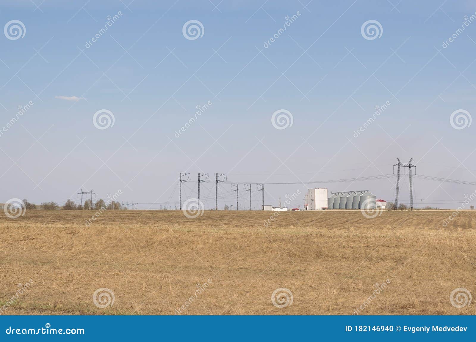 View of an Agricultural Plant for Processing Grain Crops Stock Photo ...