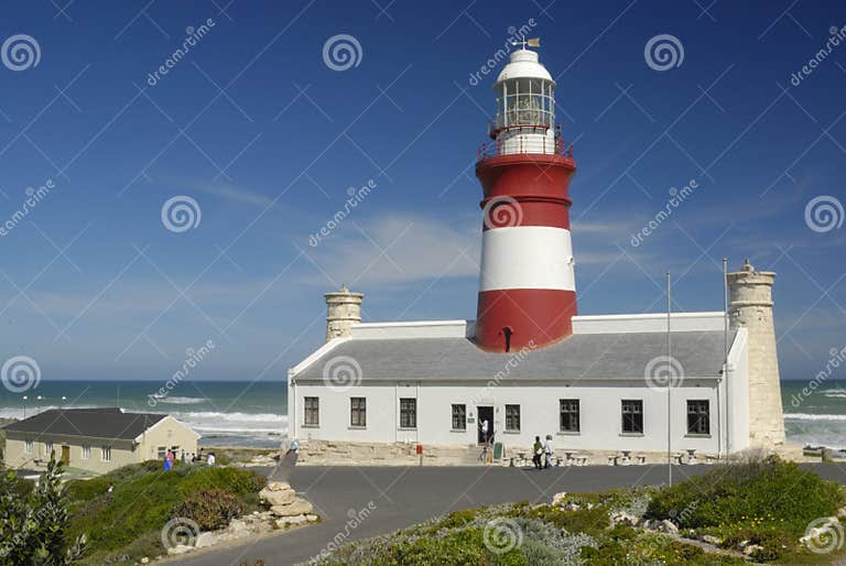 View of Agulhas Lighthouse stock image. Image of sailor - 5587115